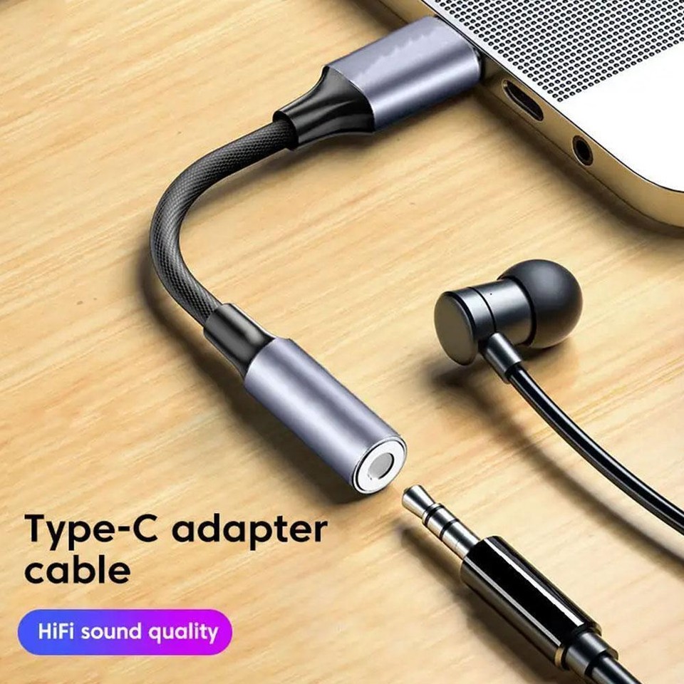 3 Types Usb Type C To 3.5mm Aux Audio Adapter Type-c 3.5 Jack Audio ...