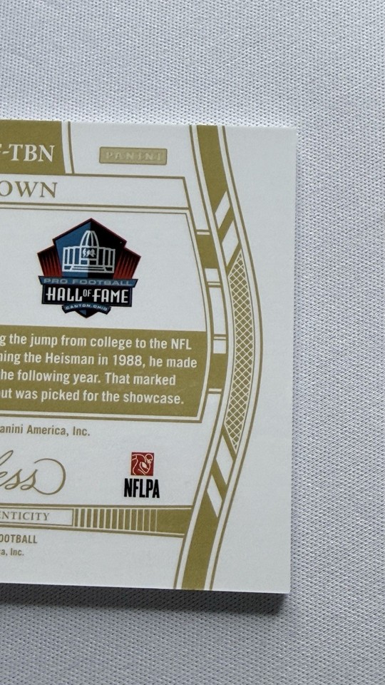 2024 Panini Flawless Football TIM BROWN HOF AUTO 9/10 #HOF-TBN | eBay