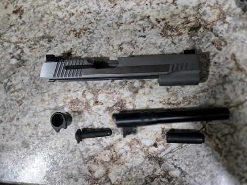 Sig Sauer 1911 5" 45 Acp Complete Stainless Slide Assembly. | eBay