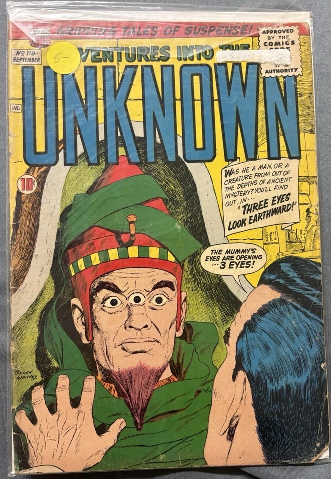 Vintage Pre-Code Sci-Fi/Horror Comic Lot6) Unknown Worlds Forbidden ...