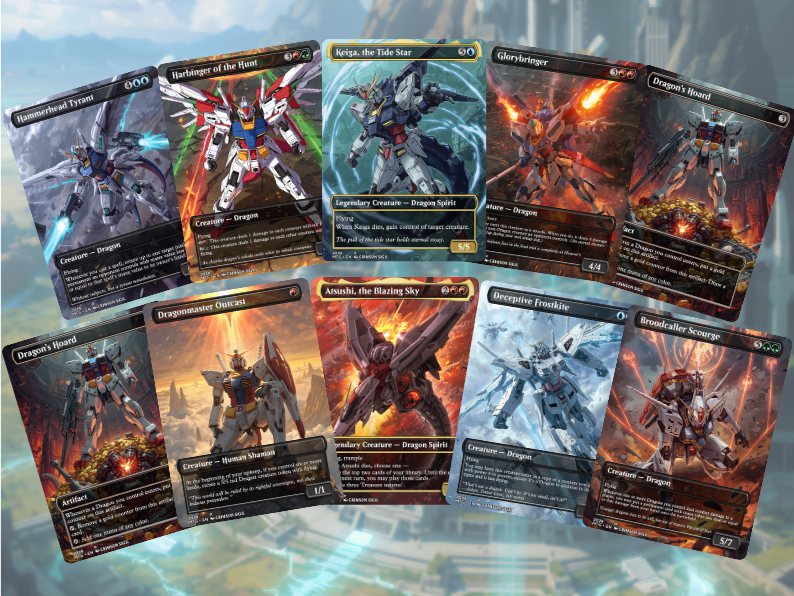 MTG Gundam Commander Deck | 100-Card+Tokens Premium Proxy EDH Mecha Set ...