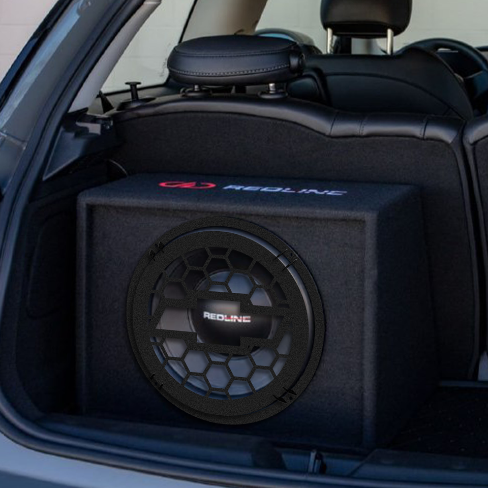 metal Audio Protective Speaker Cover CUSTOM Flames SUBwoofer grille ...