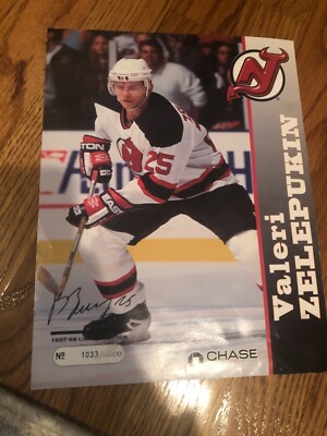 Valeri Zelepukin NJ Devils NHL Hockey Signed Autographed Player Photo Card | eBay