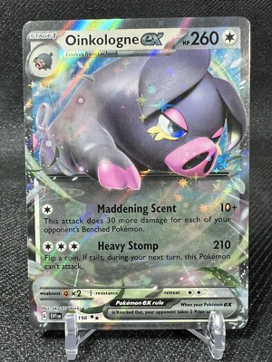 Pokemon Oinkologne ex 158/198 Scarlet and Violet Double Rare Pokemon ...