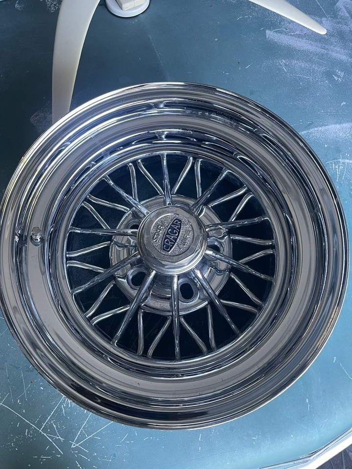 One Cragar Star Wire 30-Spoke Wheel 15x8 RWD New Vintage | eBay