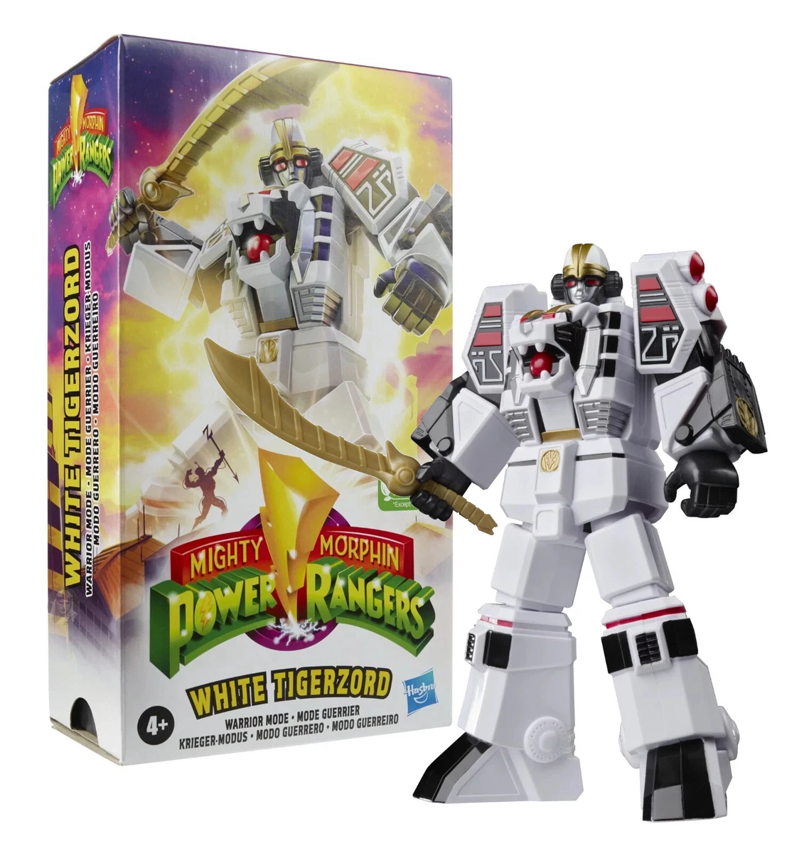 Power Rangers Mighty Morphin White Tigerzord Warrior Mode, 59% OFF