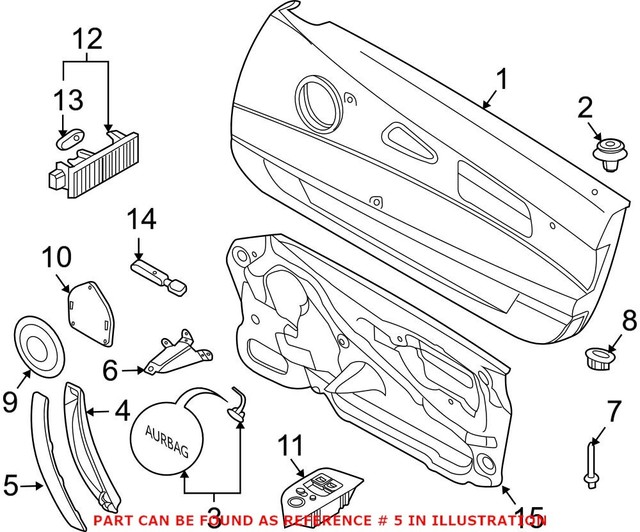 Genuine BMW Z4 Coupe M Roadster E85 Clasp Inside Door Handle Left ...