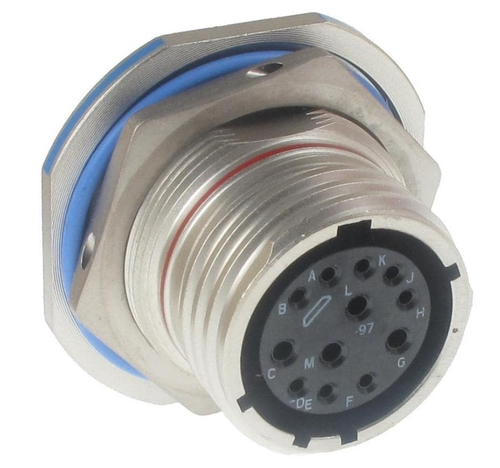 Circular MIL Spec Connector 128P Receptacle Panel Mount with Contacts ...