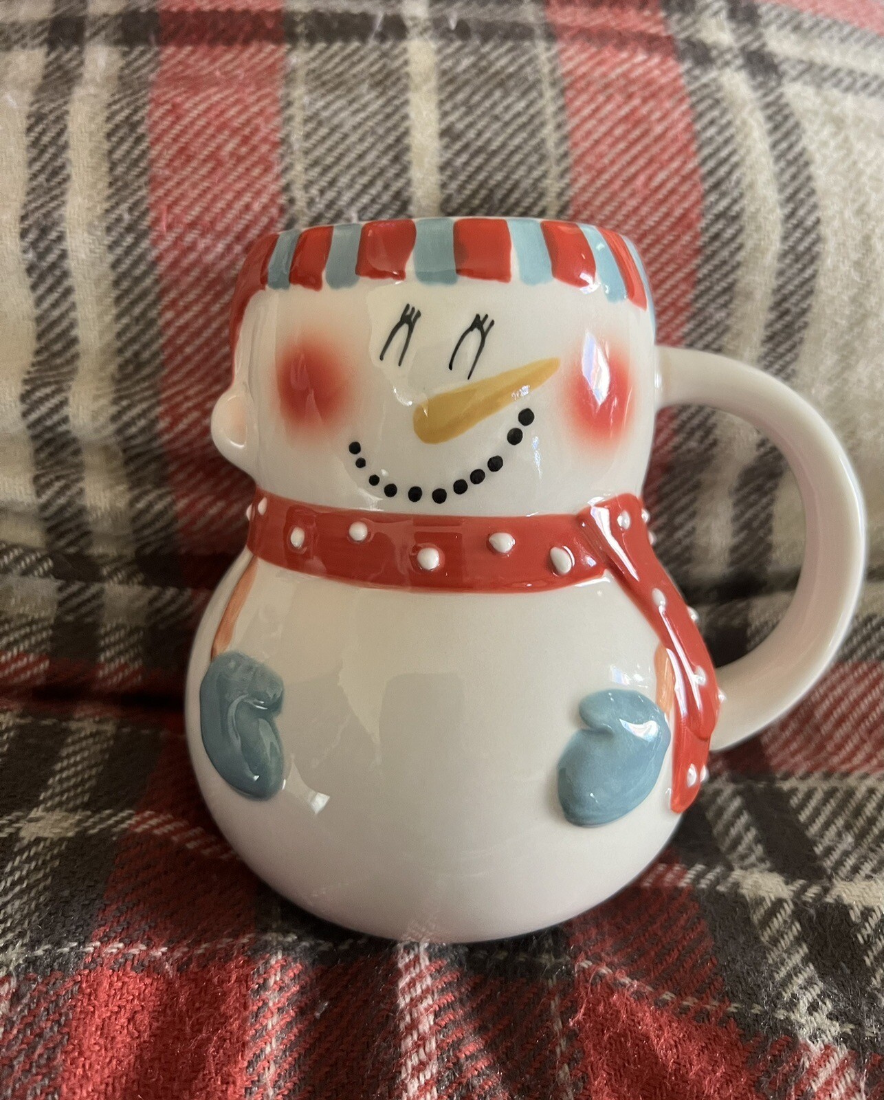 NEW 2021 Target Threshold 14oz Stoneware Snowman Mug Cup Hard to Find ...
