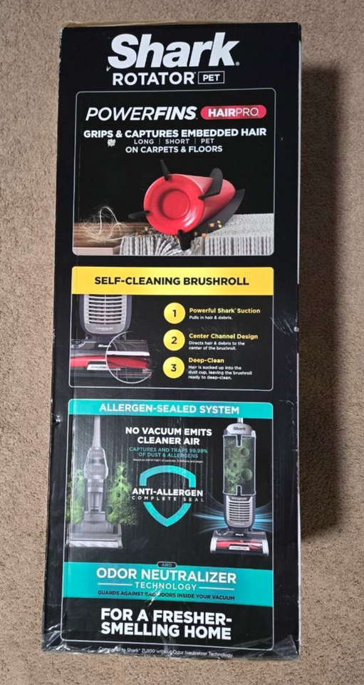 Shark ZU100 Rotator Pet Upright Vacuum With Powerfins | eBay