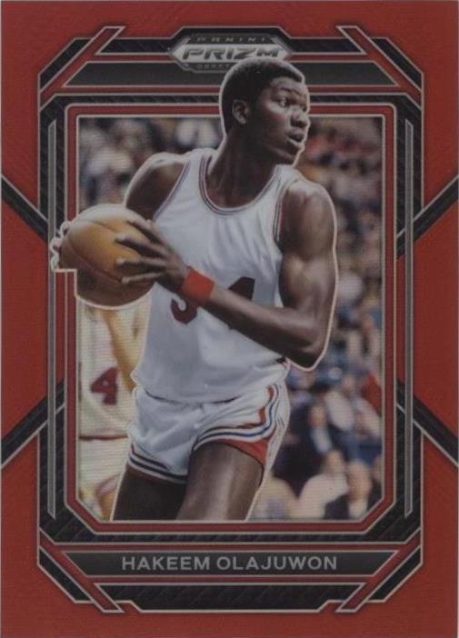 2023 Panini Prizm Draft Picks - Hakeem Olajuwon #80 Red Prizm /299 for ...