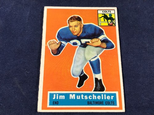 L3-44 FOOTBALL CARD - JIM MUTSCHELLER BALTIMORE COLTS - CARD #72 - 1956 ...