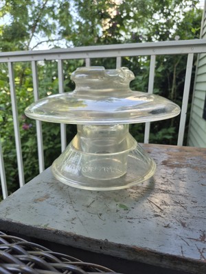 Vtg. Large Corning Pyrex Glass Insulator 441 Collectible 11.25" X 8 3/8 ...