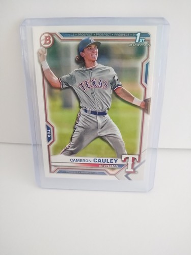 2021 Bowman Draft Pick Rookie Cameron Cauley Texas | eBay