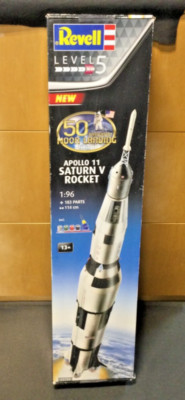 Apollo 11 Saturn V Rocket Model Kit 1:96 Scale Revell Level 5 50th ...