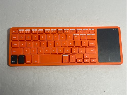 Kano Wireless Keyboard QWERTY with Touch PadUSB Orange for Laptop PC No ...