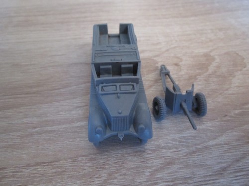 Old Airfix Ho/oo Poly Tank German Halftrack w. Gun Rarität!!! | eBay