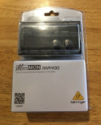 Behringer Ma400 MICROMON Ultra Compact Monitor Headphone Amplifier ...
