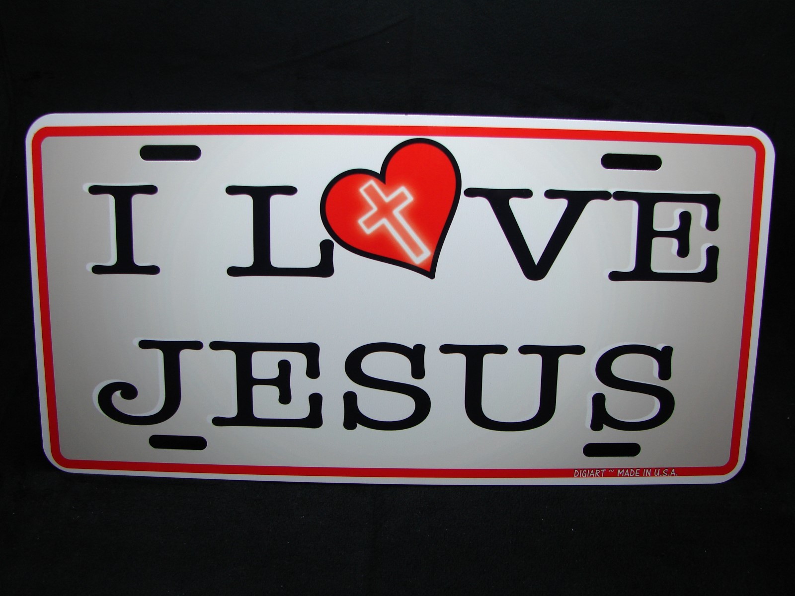 JESUS CHRIST METAL LICENSE PLATE. CHRISTIAN HOLY CROSS RELIGIOUS ...