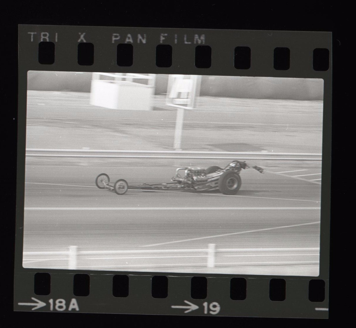 Front Engine Dragster w/ Parachute Deploying - Vintage 35mm Race ...