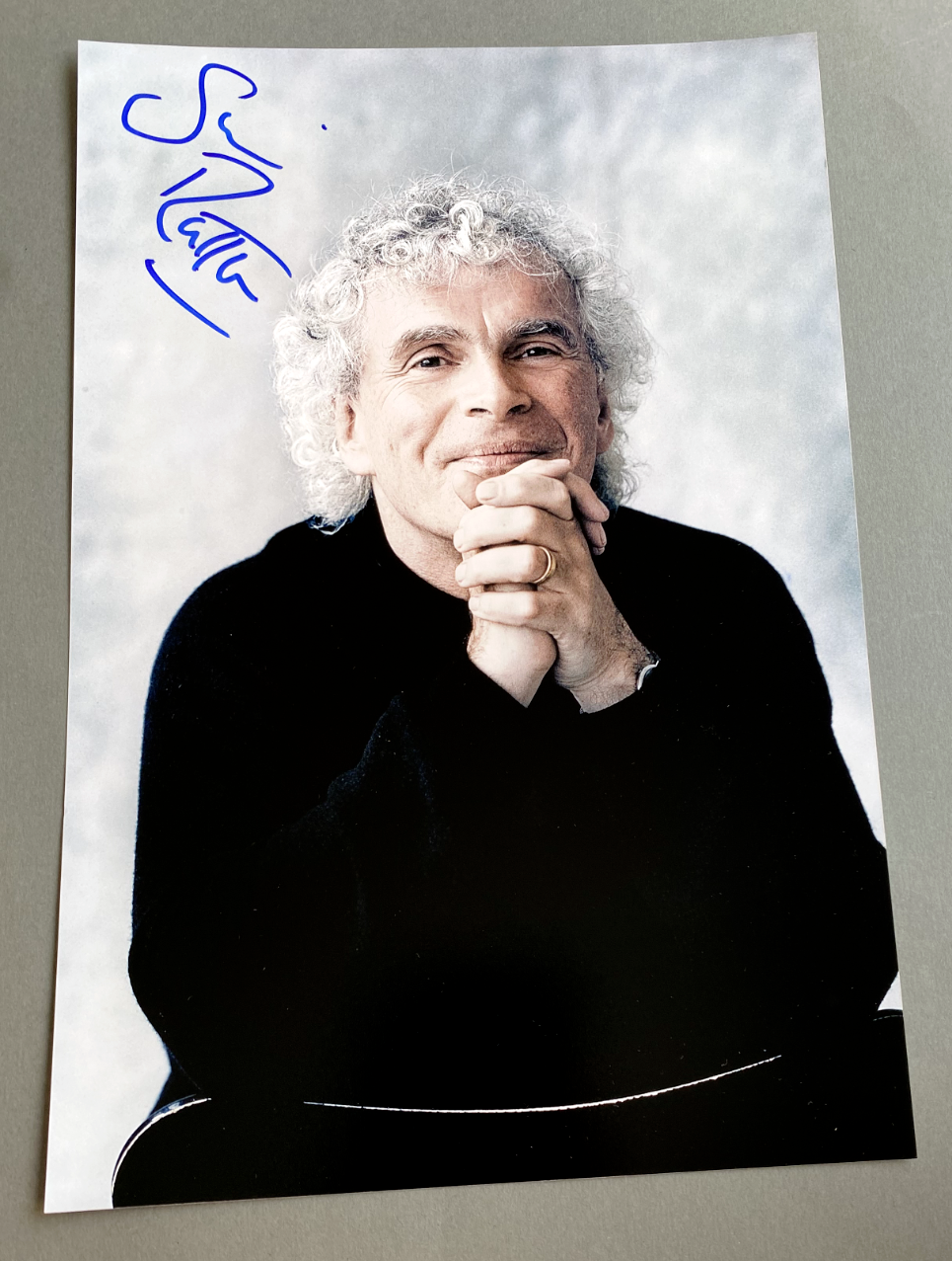 Sir SIMON RATTLE conductor In-person signed autograph 8x12 photo | eBay
