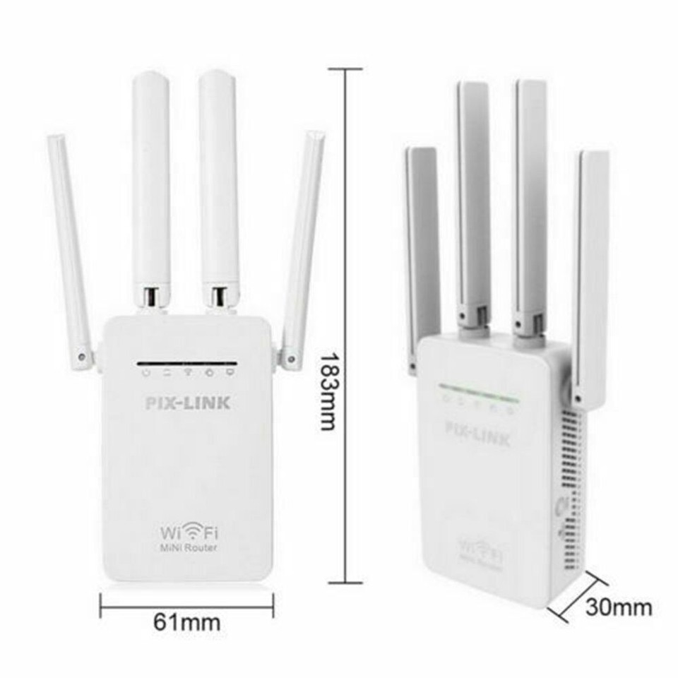 1200Mbps Signal Booster WiFi Range Extender Repeater Wireless Dual Band ...