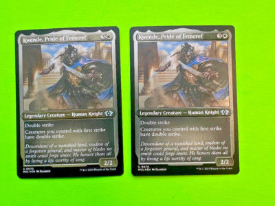 MTG March of the Machine - Kwende, Pride of Femeref - Foil Etched - X2 ...
