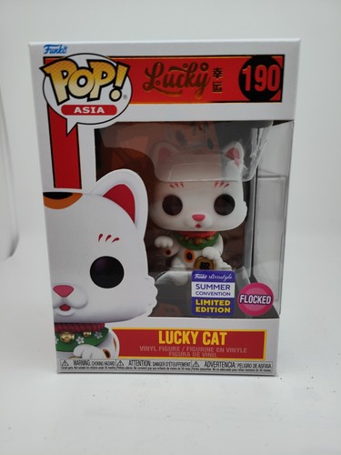 Funko Pop ASIA Flocked Lucky Cat #190 SDCC2023 mindstyle exclusive ...