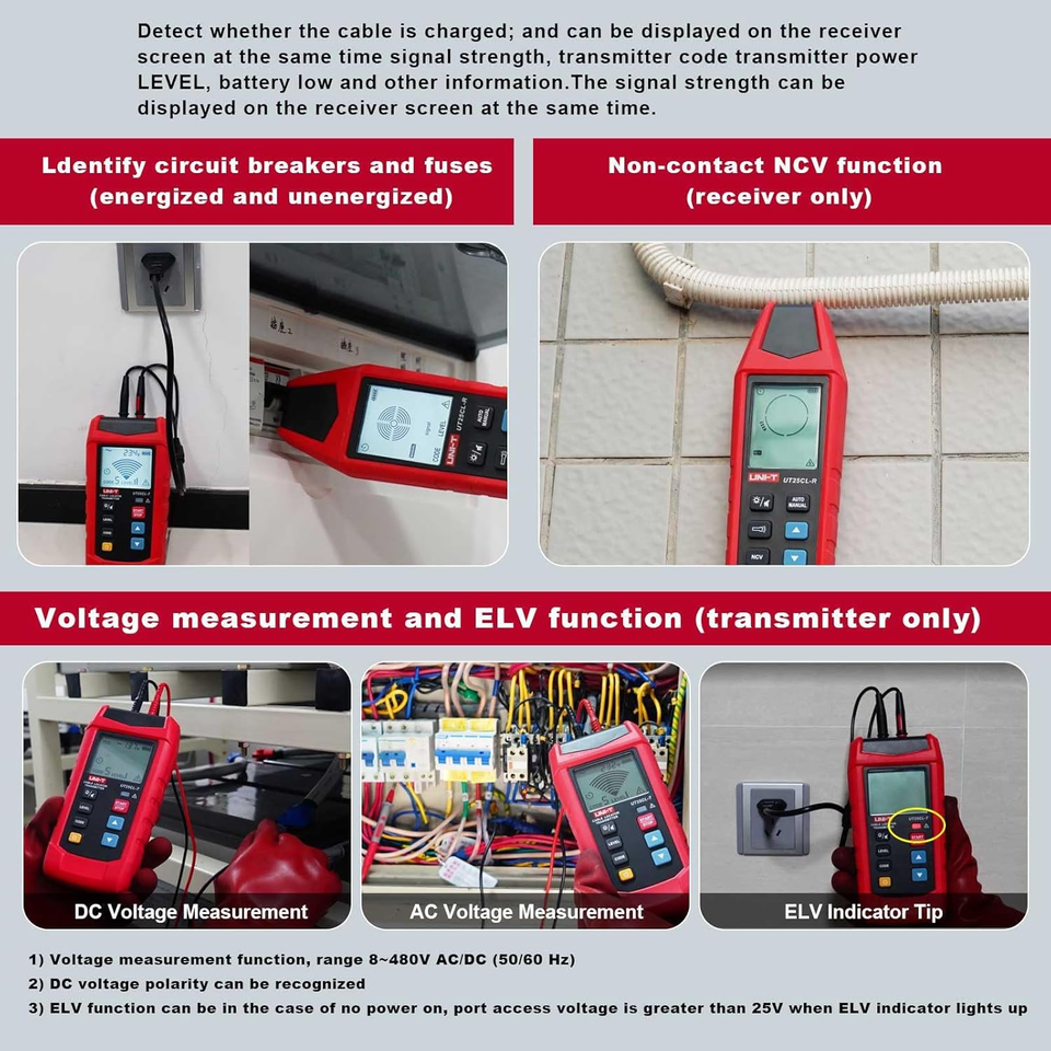 AC/DC Advanced Circuit Tracer and Breaker Finder Kit, Wire Tracer ...