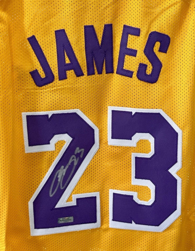 Lebron James Signed Los Angeles Lakers Jersey #23 NBA GOAT HERITAGE (HA ...