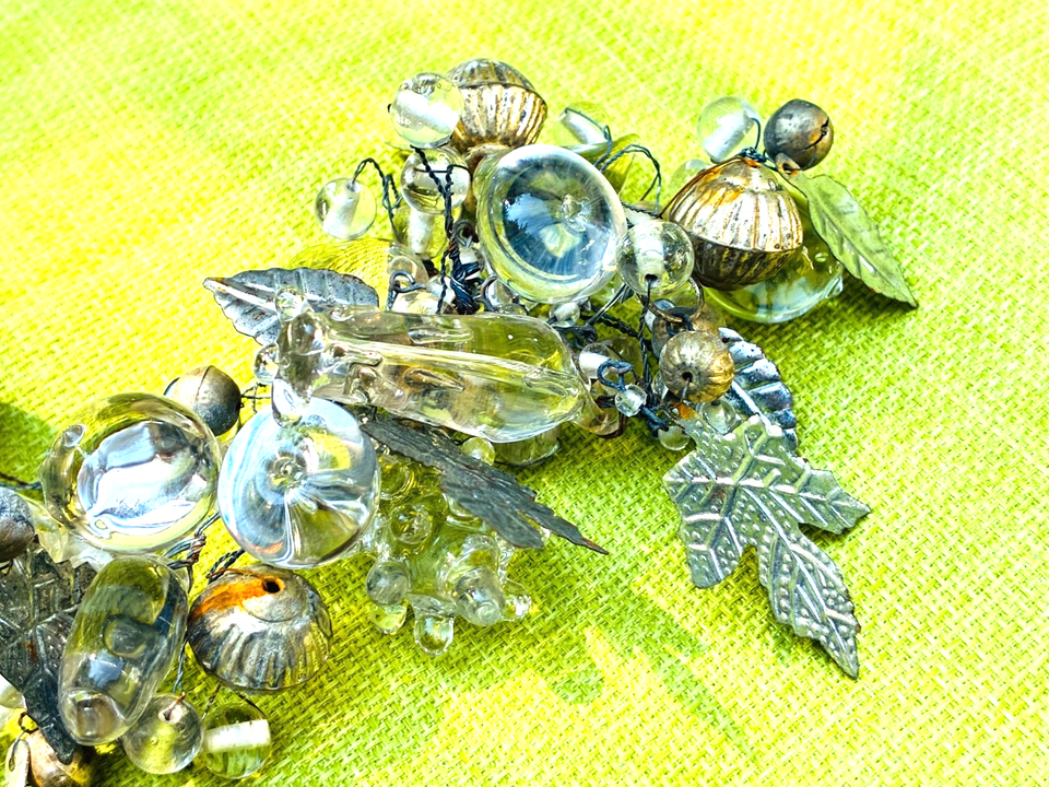 RACHEL ASHWELL Shabby Chic Glass Tin Beads Objects CENTER PIECE ...