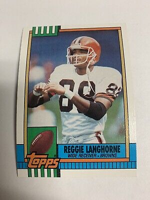 1990 Topps NFL Reggie Langhorne Cleveland Browns | eBay