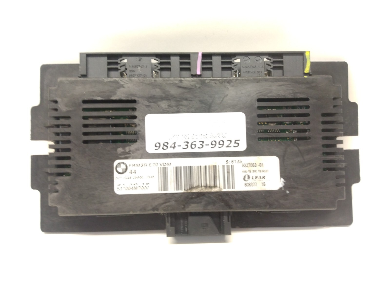 2007-2015 BMW X5 E70 FRM3R Footwell Control Module OEM 6135 6827063 -01 ...