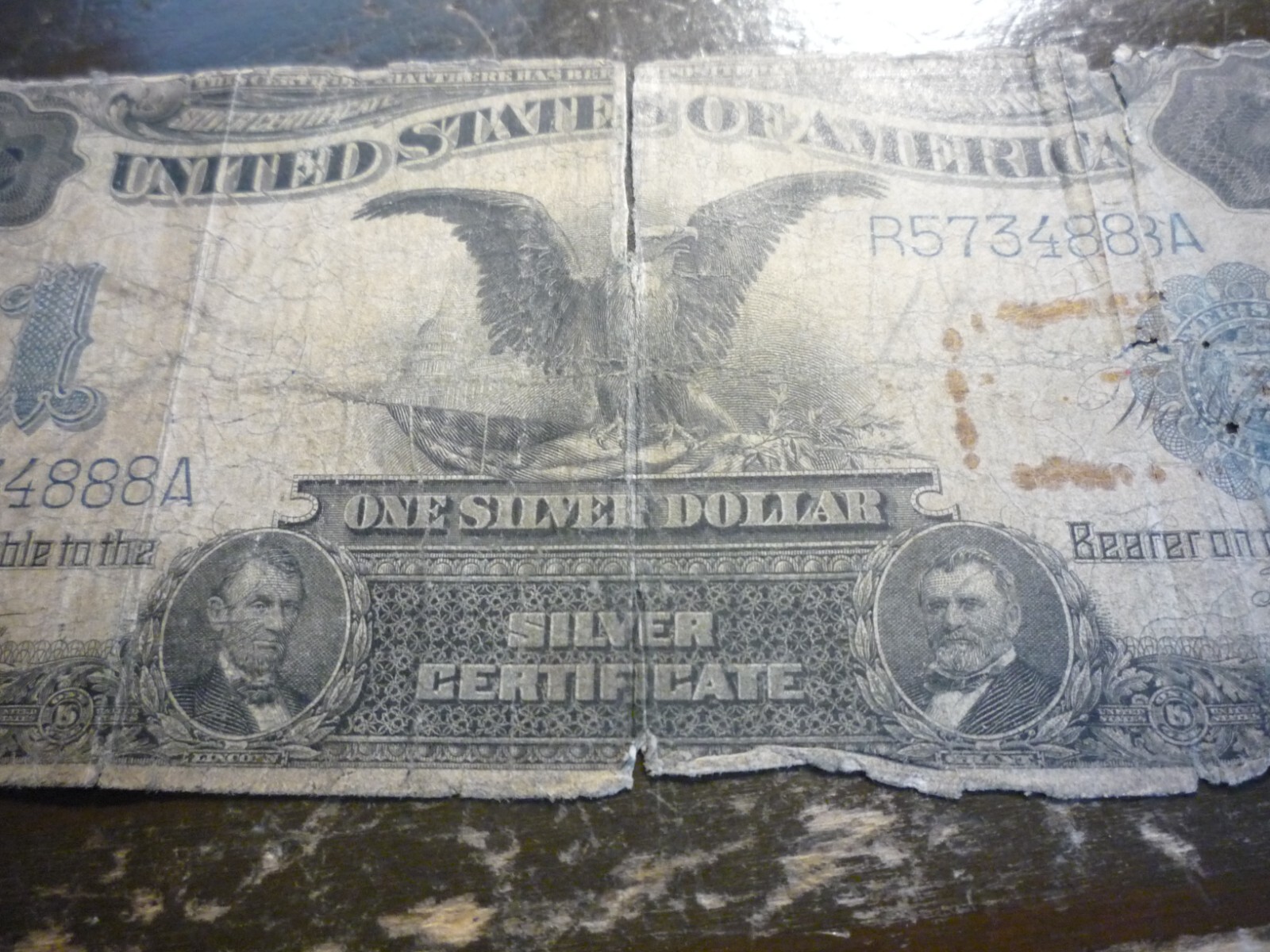1899 BLACK EAGLE $1 SILVER CERTIFICATE LARGE NOTE - A GOOD DEAL!! | eBay