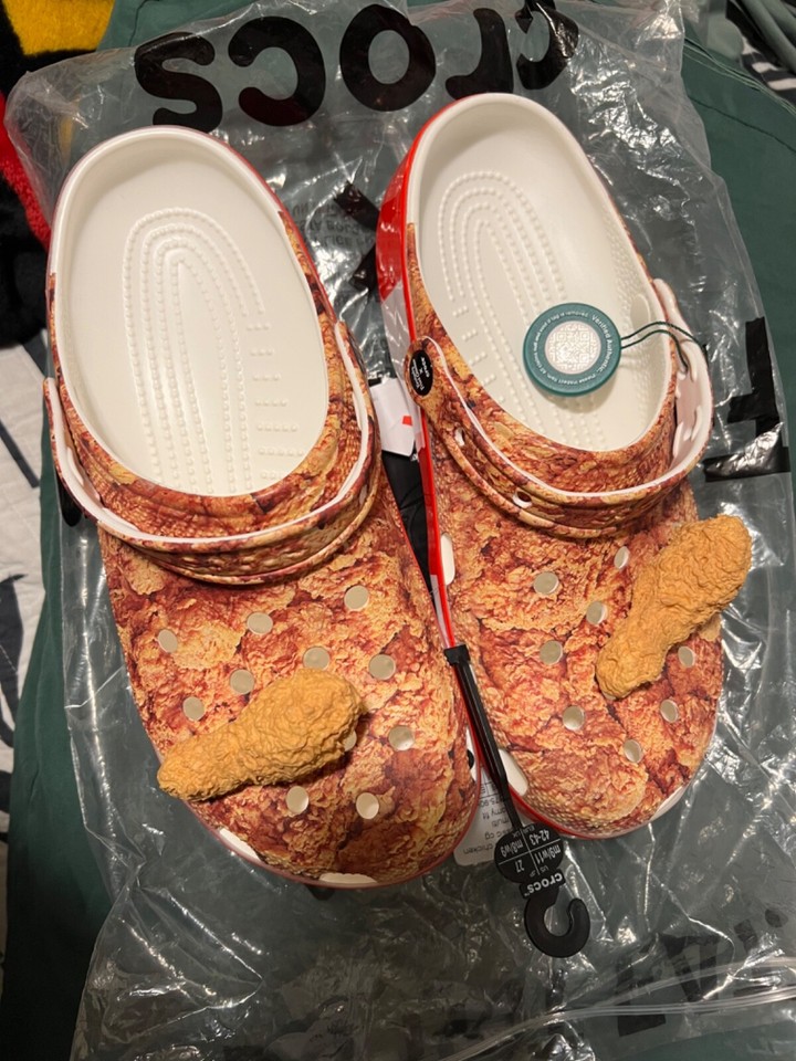 Rare KFC Crocs Kentucky Fried Chicken Drumsticks Men's 9 (Stock X ...