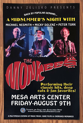 Monkees Promotional Concert Poster 2013 | eBay