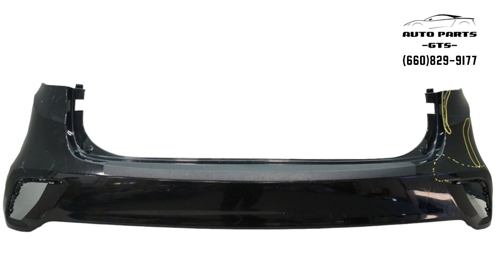 2017-2019 HYUNDAI SANTA FE REAR BUMPER COVER W/O SENSOR HOLES OEM ...