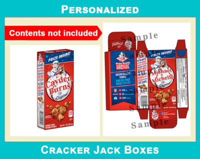 Personalized Cracker Jack Boxes for Baseball Wedding Party Favors Gift ...