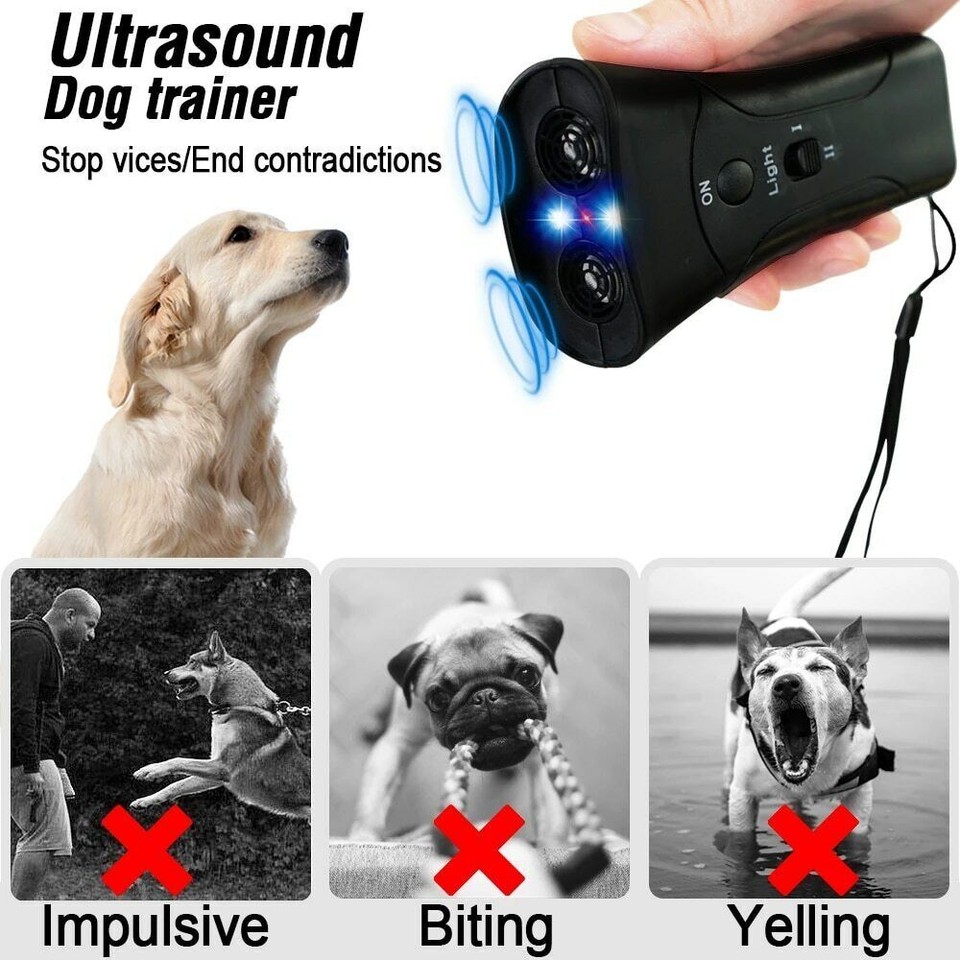 Upgraded Bark Buddy Anti Barking Device Dog Trainer Handheld Ultrasonic Electron | eBay