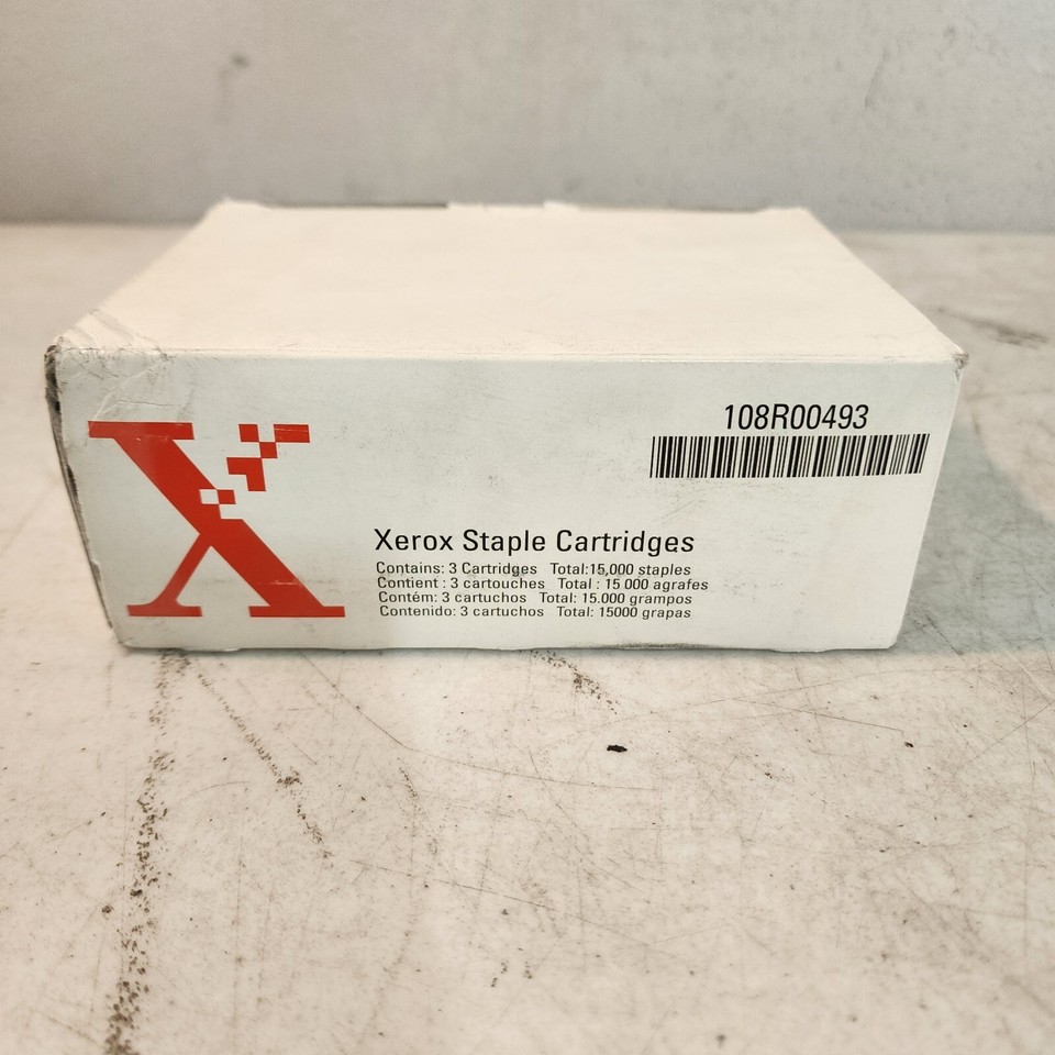 Xerox 108R00493 Staple Cartridge 3 Cartridges Genuine New OEM Boxed ...