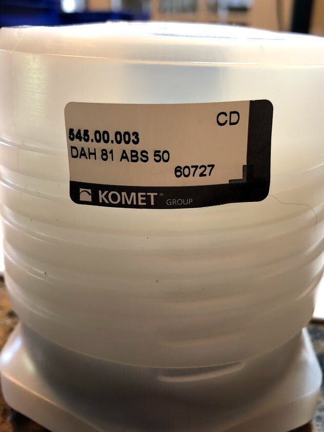 New never used Komet DAH Compensating Holder/Adaptor, intl Coolant, ABS ...