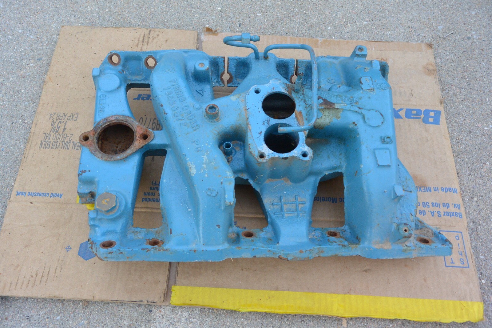 1966 1967 Pontiac 326 400 2BBL Intake Manifold Casting# 9784438 12/14 ...