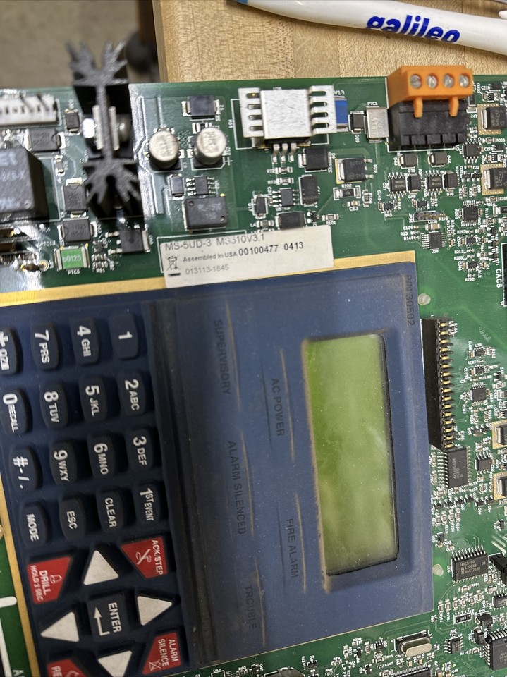 Fire-Lite MS-5UD-3 Five-Zone, 24V Fire Alarm Control Panel Main Board ...