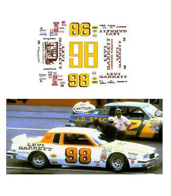 #98 Levi Garrett 1981 1/64 scale decal AFX Tyco Lifelike Autoworld | eBay