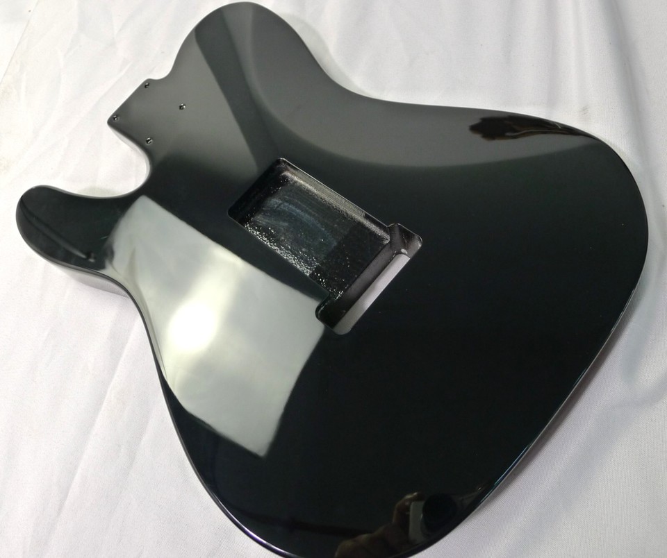 Tele Strat Hybrid Guitar Body With Alumnum Pickguard Black Finish ≦ 4 ...