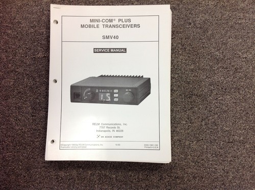 Various Vintage RELM, Regency Radio,Duplexer, Repeater Manuals HARD TO ...