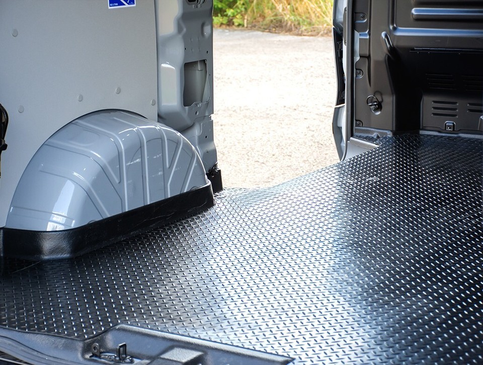 FOR FORD TRANSIT CUSTOM 2024 SWB NO LINER LOAD AREA RUBBER MAT FLOOR ...