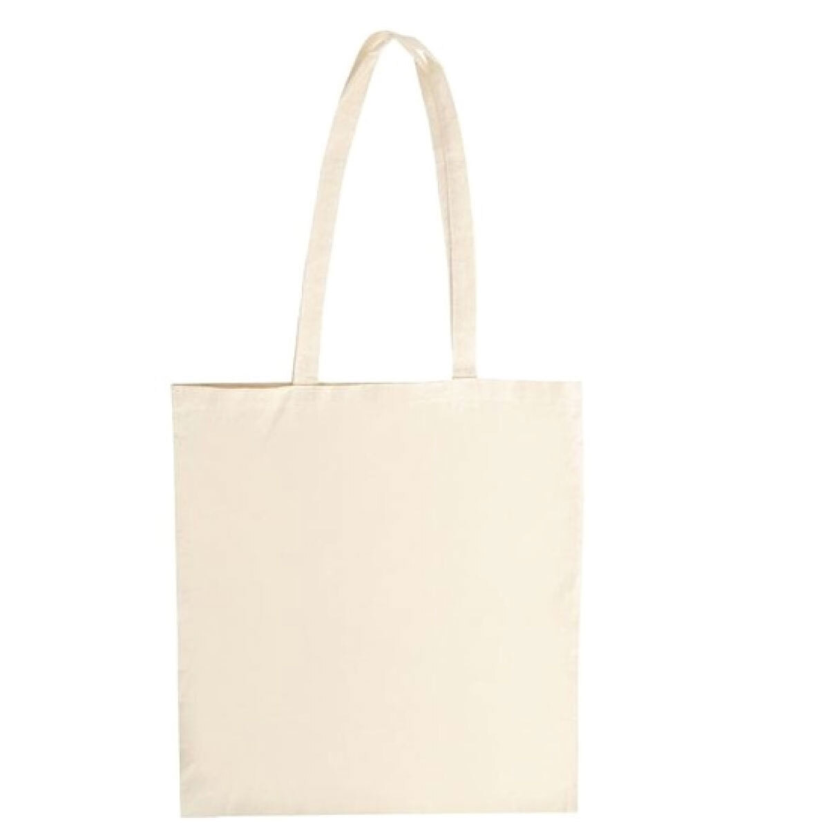 Cotton Tote bag. Plain Natural Shopper Bag, Premium Cotton Long Handles ...