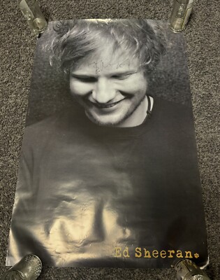 ED SHEERAN Signed Poster JSA Certified HUGE Signature | eBay