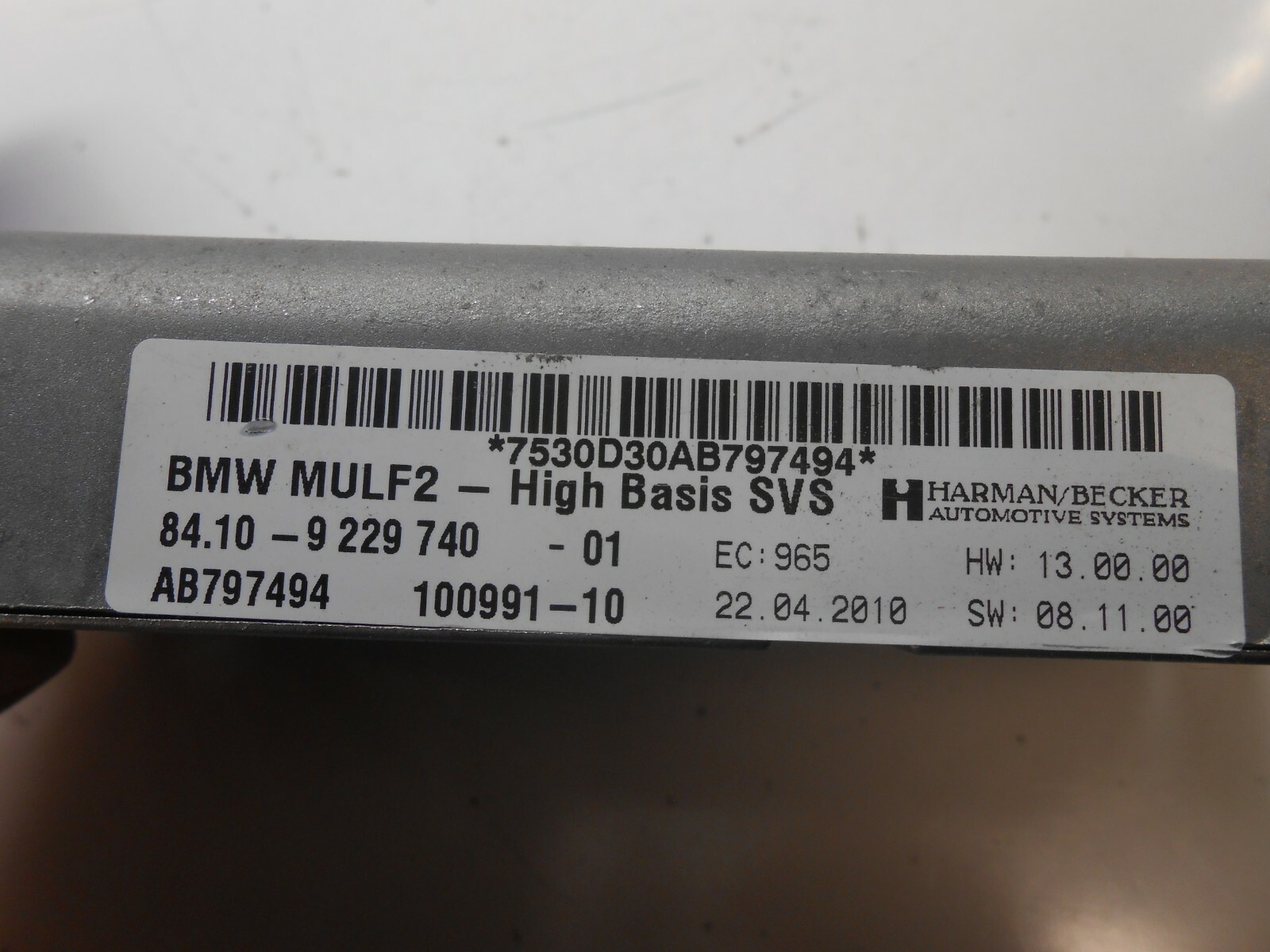 2010-2011 BMW X5,X6 TELEMATICS BLUETOOTH MODULE 84109229740 / 9229740 ...
